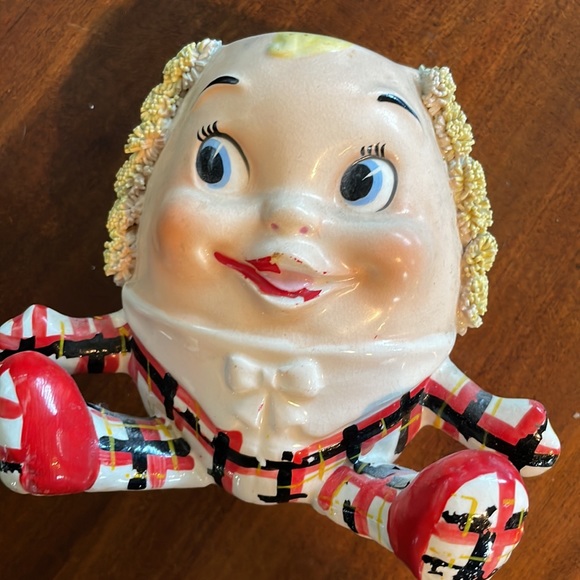 Other | Vintage Lefton Spaghetti Trim Multicolor Humpty Dumpty Ceramic ...